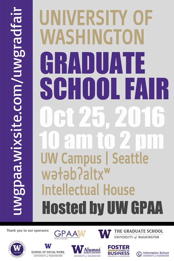 UW Graduate School Fair - October 25th - Community, Environment, & Planning
